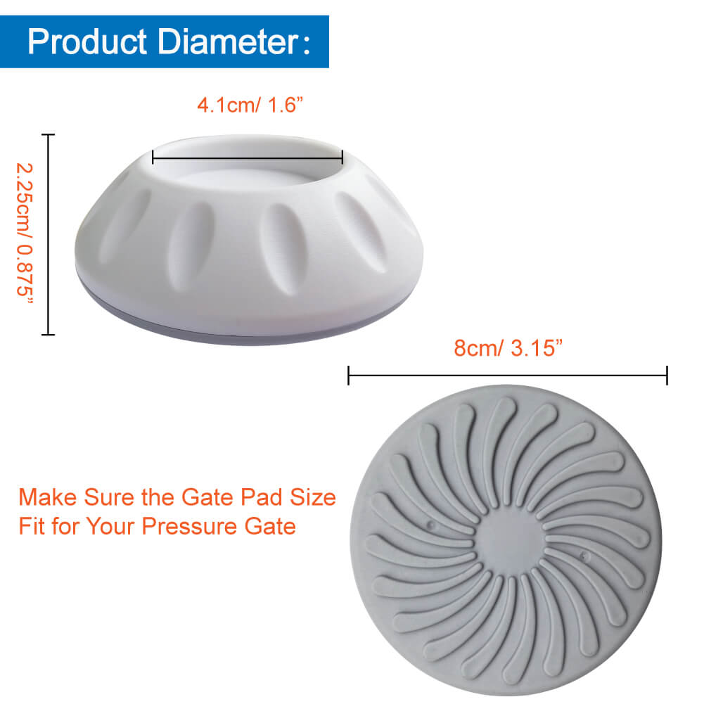 FLASOO 4 Pack Wall Guard Pads for Baby Gate Pressure Mount – PAXCOO Direct