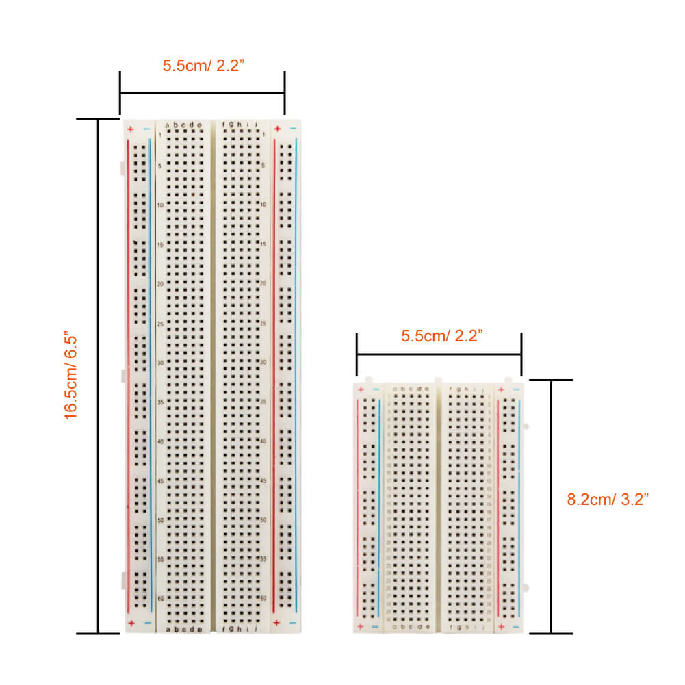 FLASOO 4 Pieces Breadboards Kit with 120 Pieces Jumper Wires for Ardui ...